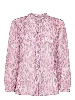 Whistles Leopard-print Pleated Woven Shirt - Multi-coloured