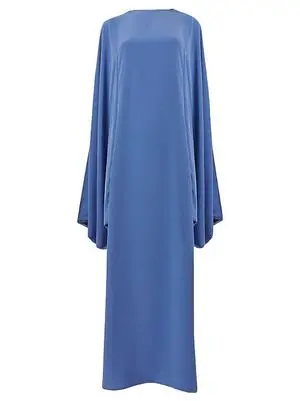 LEEM Contrast Split-sleeve Woven Kaftan - Blue