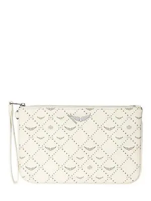 Zadig&Voltaire Z Monogram Canvas Clutch Bag - Flash
