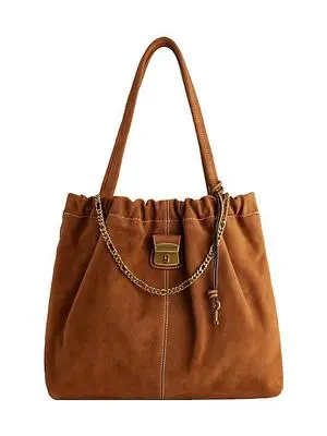 Marc Jacobs The Cristina Suede Tote Bag Copper