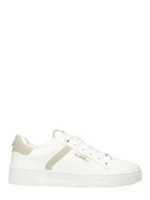 Carvela Daze Faux-leather Low-top Trainers - White/comb