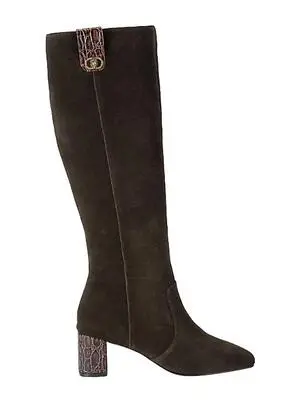 Kurt Geiger Chelsea Trim Knee-high Suede Boots - Brown