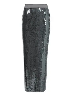 LEEM Sequined Pencil Midi Skirt - Grey
