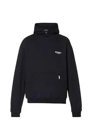 REPRESENT Owners' Club Graphic-print Relaxed-fit Hoodie - Black