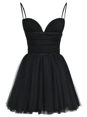 House Of Cb Tulle Mini Dress - Black