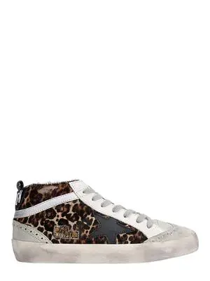 GOLDEN GOOSE Golden Goose Mid Star Leather Trainers Dk.brn Com