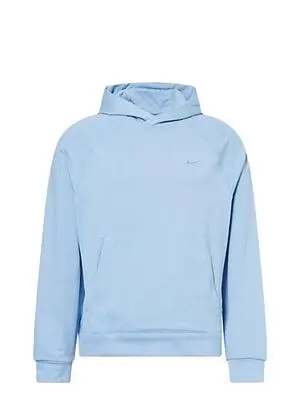Nike Stretch-woven Hoodie With Brand Embroidery - Work Blue/work Blue