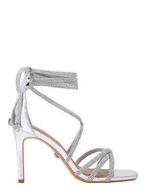 Carvela Paparazzi Tie Crystal-embellished Heels - Silver