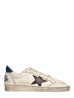 GOLDEN GOOSE Ball Star Leather Low-Top Trainers White/oth