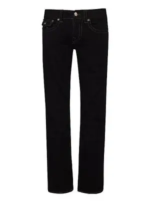 True Religion Ricky Flap Straight-leg Stretch-denim Jeans - Black