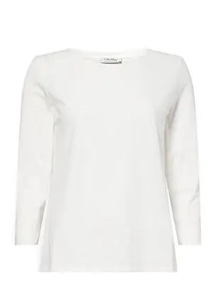 Max Mara Round-neck Cotton T-shirt - White