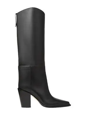 JIMMY CHOO Cece Leather Knee-high Boots - Black