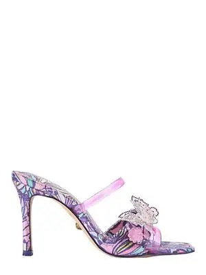 Kurt Geiger Butterfly Woven And Jelly Heeled Sandals - Lilac