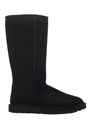 UGG Classic Tall Sheepskin And Suede Boots - Black