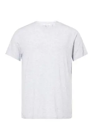 Derek Rose Ethan Crewneck Stretch-jersey T-shirt - Silver
