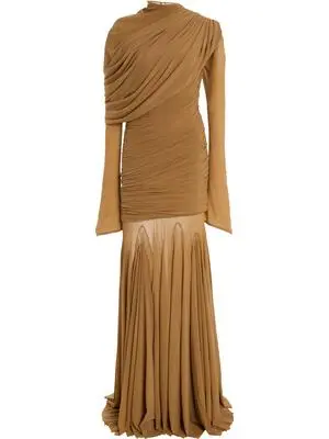 DEME The Oakland Stretch-knit Maxi Dress - Tan