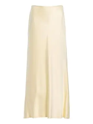 ANOTHER TOMORROW Satin Tea Length Slip Skirt