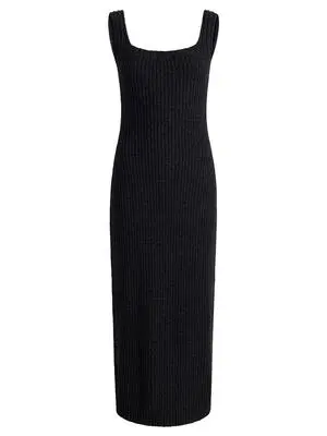 Khaite Lex Dress In Black Black