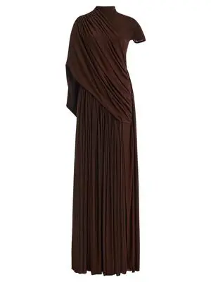 DEME Sparrow Jersey Maxi Dress - Brown