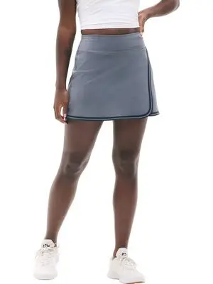 Athleta Crosscourt High Rise Tipped 14" Skort - Slate/eclipse