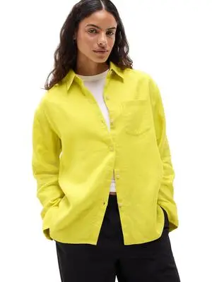 Athleta Retreat Linen Top Solis