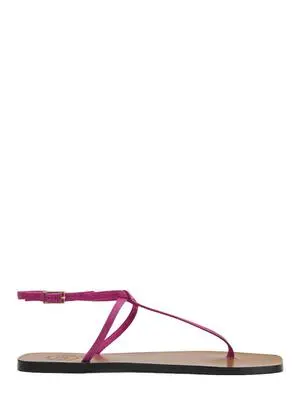 ATP ATELIER Alassio Suede Flat Sandals - Supernova