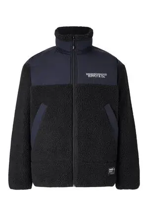 NEIGHBORHOOD Logo-embroidered Fleece Jacket - Black