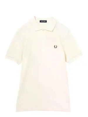 Fred Perry Logo-embroidered Polo Shirt - Neutrals