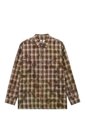 Izzue Plaid-pattern Shirt - Brown