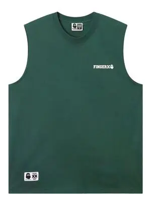 FINGERCROXX Sleeveless Printed Tank Top - Green