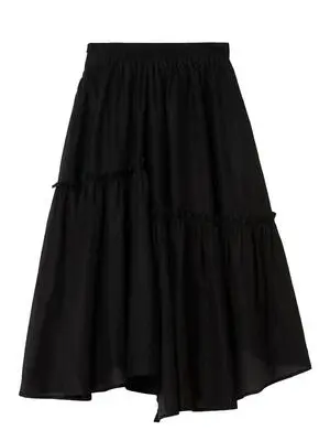 B+AB Ruffled-detail Skirt - Black