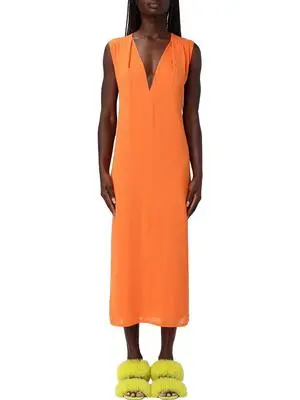 Moschino Jersey Midi Dress - Orange