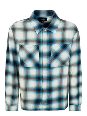 REPRESENT Check Cotton Shirt Blue