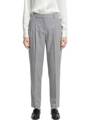 Remain Birger Christensen Slim Fit Viscose Blend Trousers - Grey