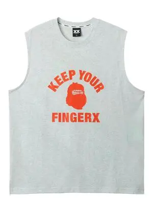 FINGERCROXX Graphic-print Tank Top - Grey