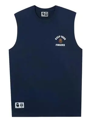 FINGERCROXX Sleeveless Tank Top - Blue