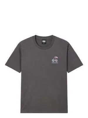 FINGERCROXX Cherry-print T-shirt - Grey