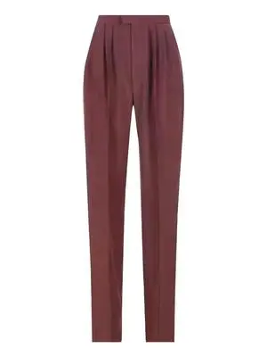 Saint Laurent Pleated Trousers Pink