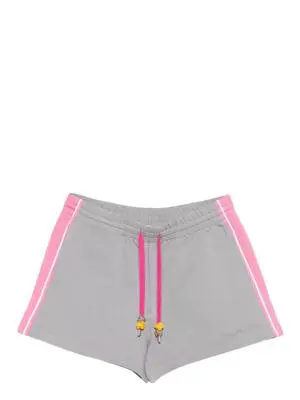 Casablanca Striped Drawstring Shorts - Grey