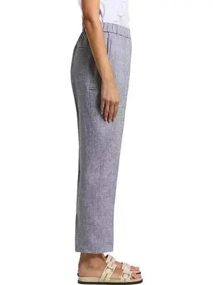 Peserico Elasticated Straight Trousers - Blue