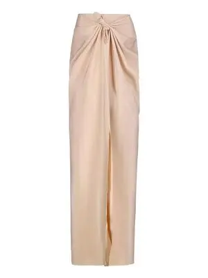 STEPHAN JANSON Knot Detail Long Skirt - Neutrals