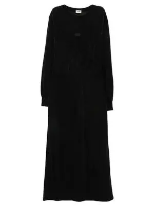 DRYKORN Long-sleeved Midi Dress - Black