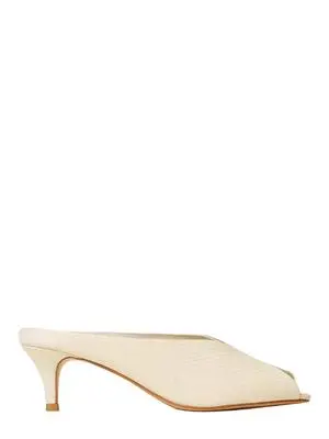 TWINSET Tejus-Print Mules Neutrals