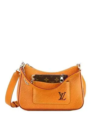LOUIS VUITTON Louis Vuitton Marelle Hobo Bag Epi Leather Brown