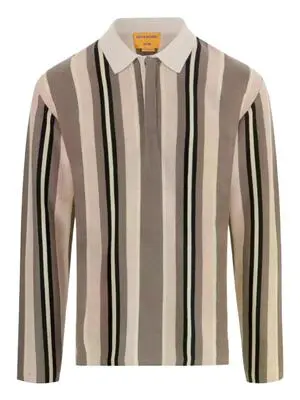 Guest In Residence Striped Rugby Polo Shirt - Neutrals