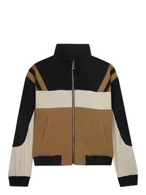 Gcds Colour-block Zip-up Jacket - Black