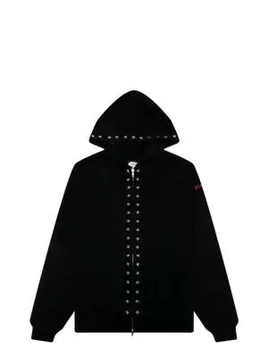 PLEASURES Zero Studded Dane Hoodie - Black