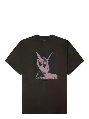 PLEASURES Angel Graphic T-shirt Brown