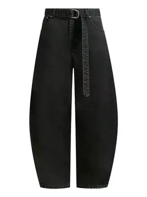 Manière De Voir Maniere De Voir Xander Barrel-leg Jeans - Black