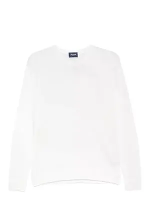 DRUMOHR Long-Sleeve Crew-Neck Sweater Neutrals